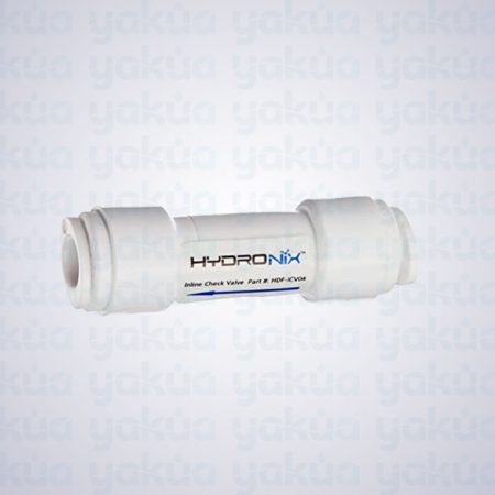 VALVULA CHECK, PLASTICO, 1/4″ TB – 1/4″ TB, COLOR BLANCO – Yakua Peru