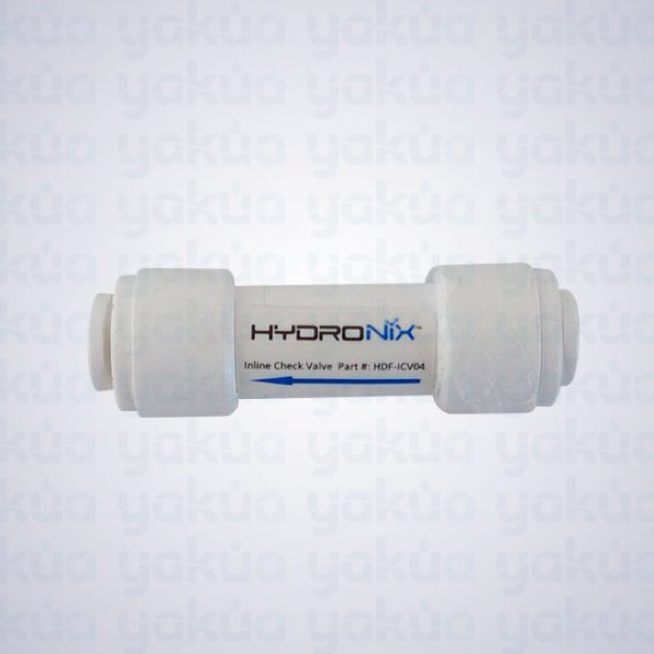 VALVULA CHECK, PLASTICO, 1/4″ TB – 1/4″ TB, COLOR BLANCO – Yakua Peru